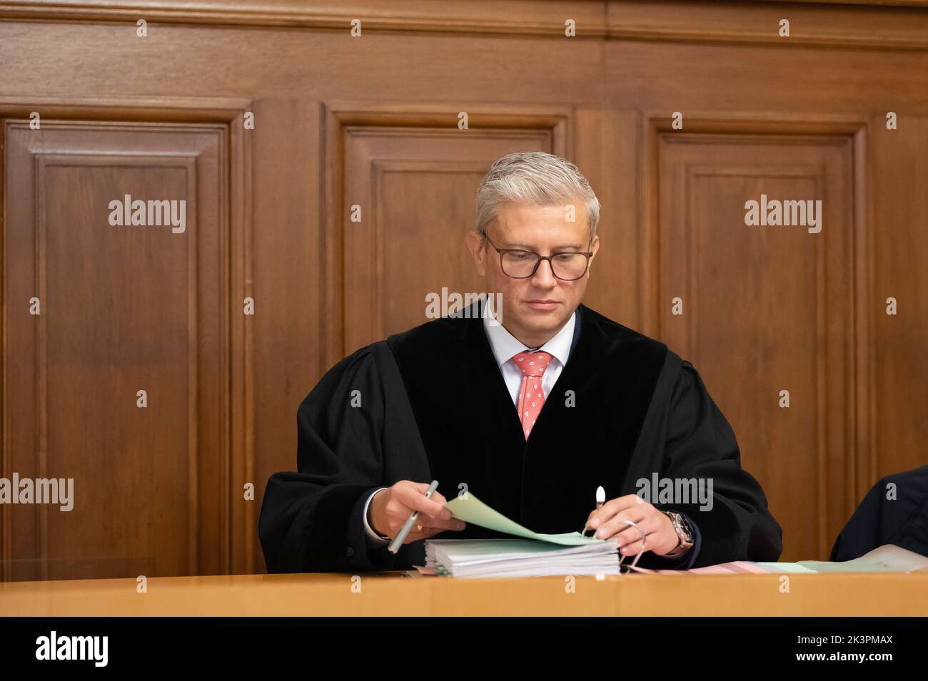 Rottweil, Germany. 28th Sep, 2022. Rüdiger Mack, lawyer of the ...