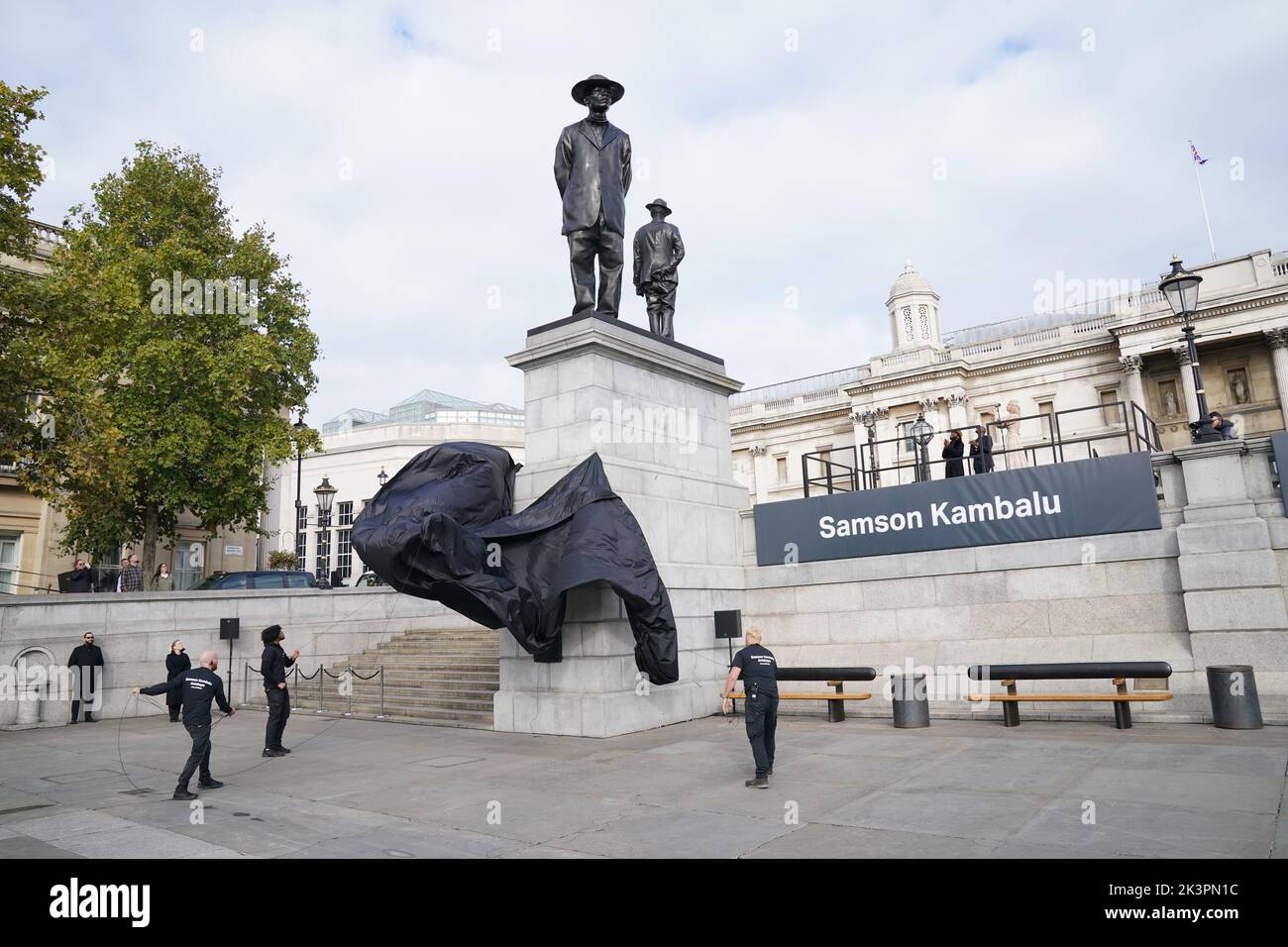 Antelope, a new work by Malawi-born artist Samson Kambalu which depicts a 1914 photograph of ...