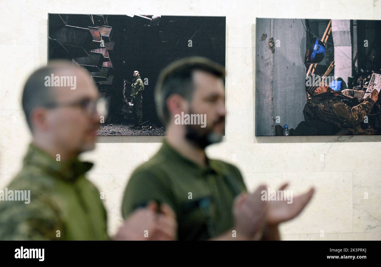 KYIV, UKRAINE - SEPTEMBER 27, 2022 - The photographs of Azov Regiment ...