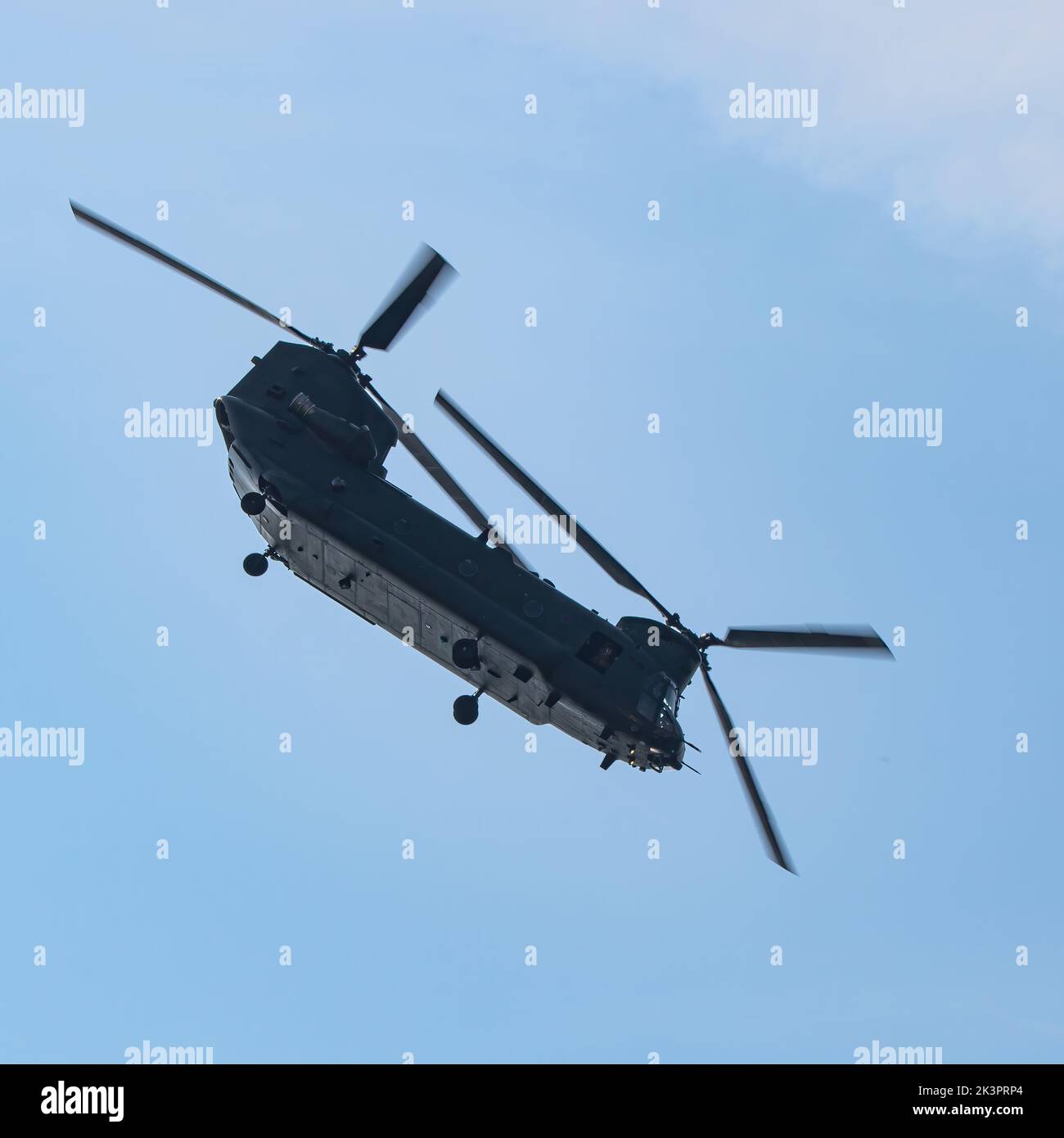 Royal Air Force Chinook displaying at Blackpool Air Show 2022 Stock ...