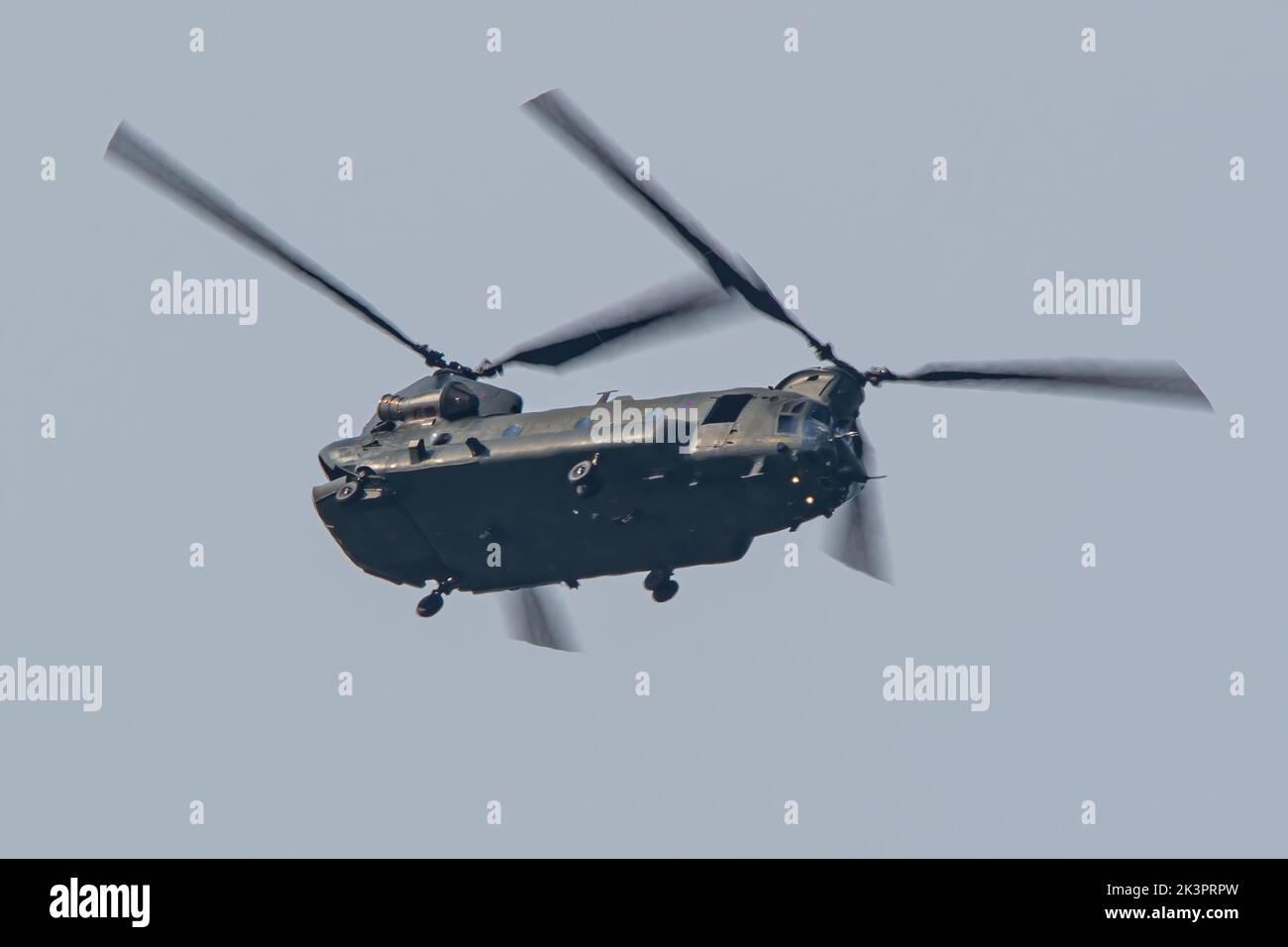 Royal Air Force Chinook displaying at Blackpool Air Show 2022 Stock ...