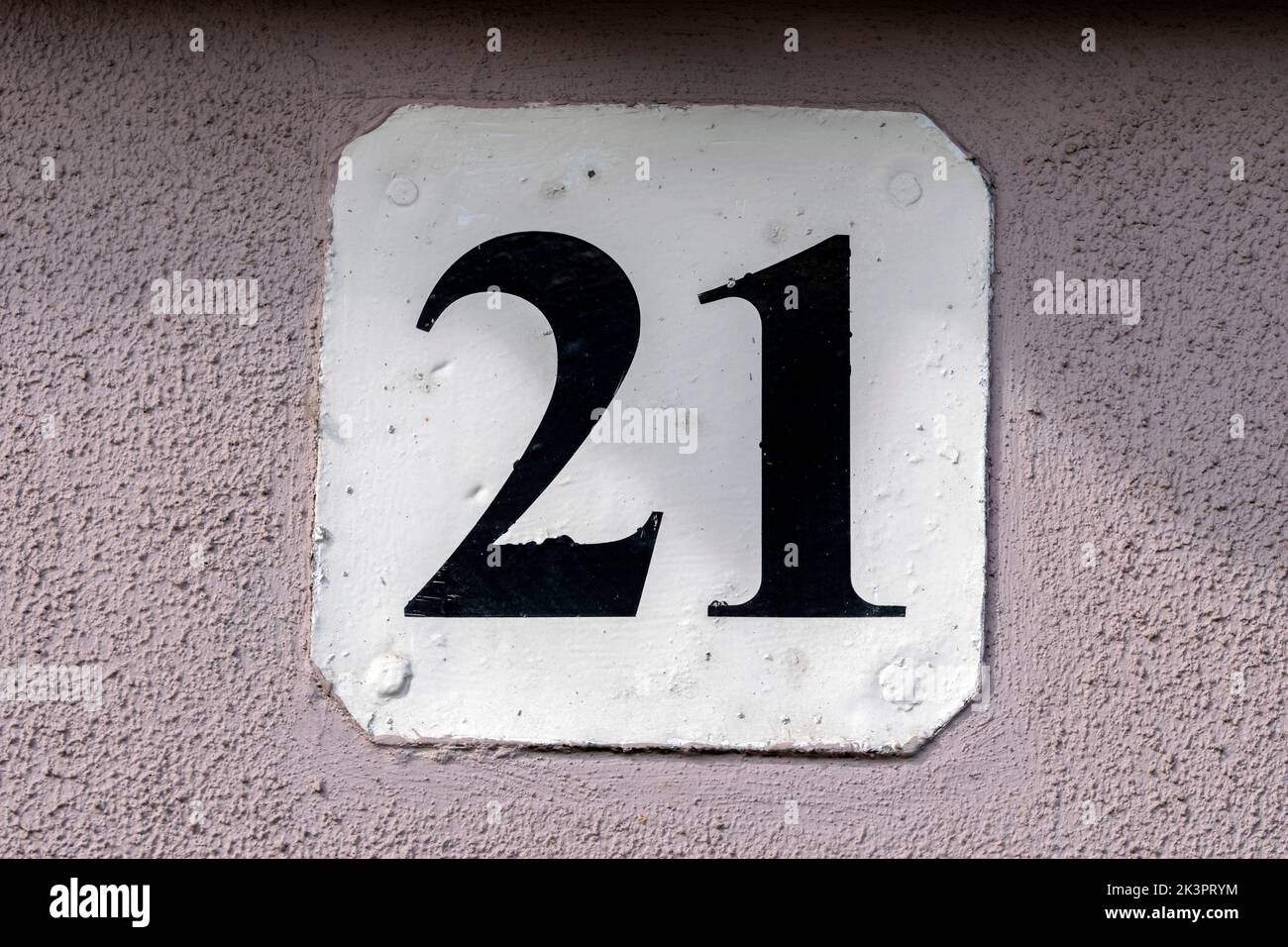 Close Up House Number 21 At Amsterdam The Netherlands 19-9-2022 Stock ...