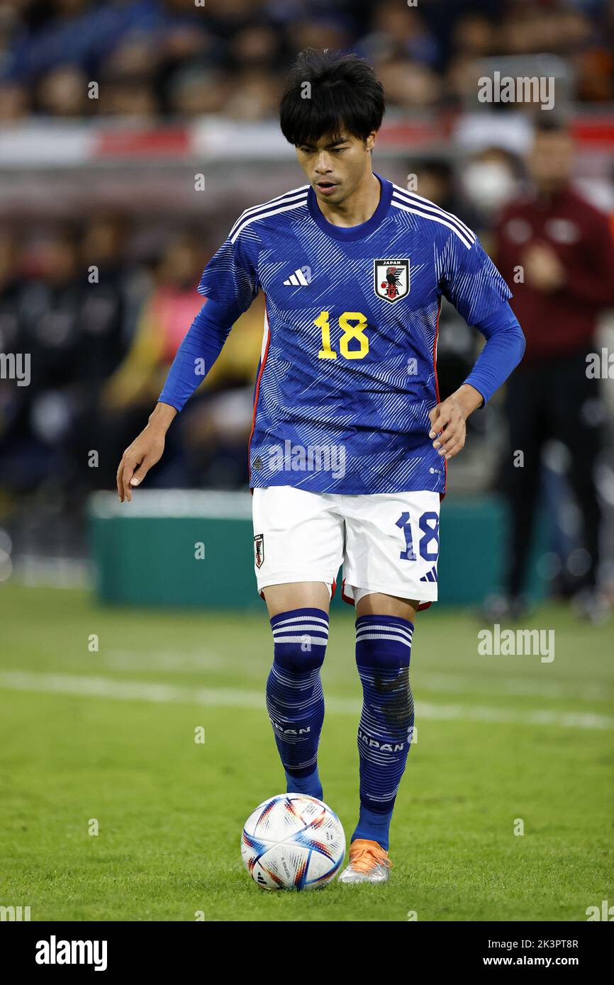 DUSSELDORF - Kaoru Mitoma of Japan during the international friendly ...