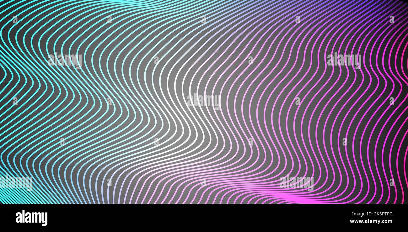 Abstract warped lines bright colorful background. Modern geometric ...