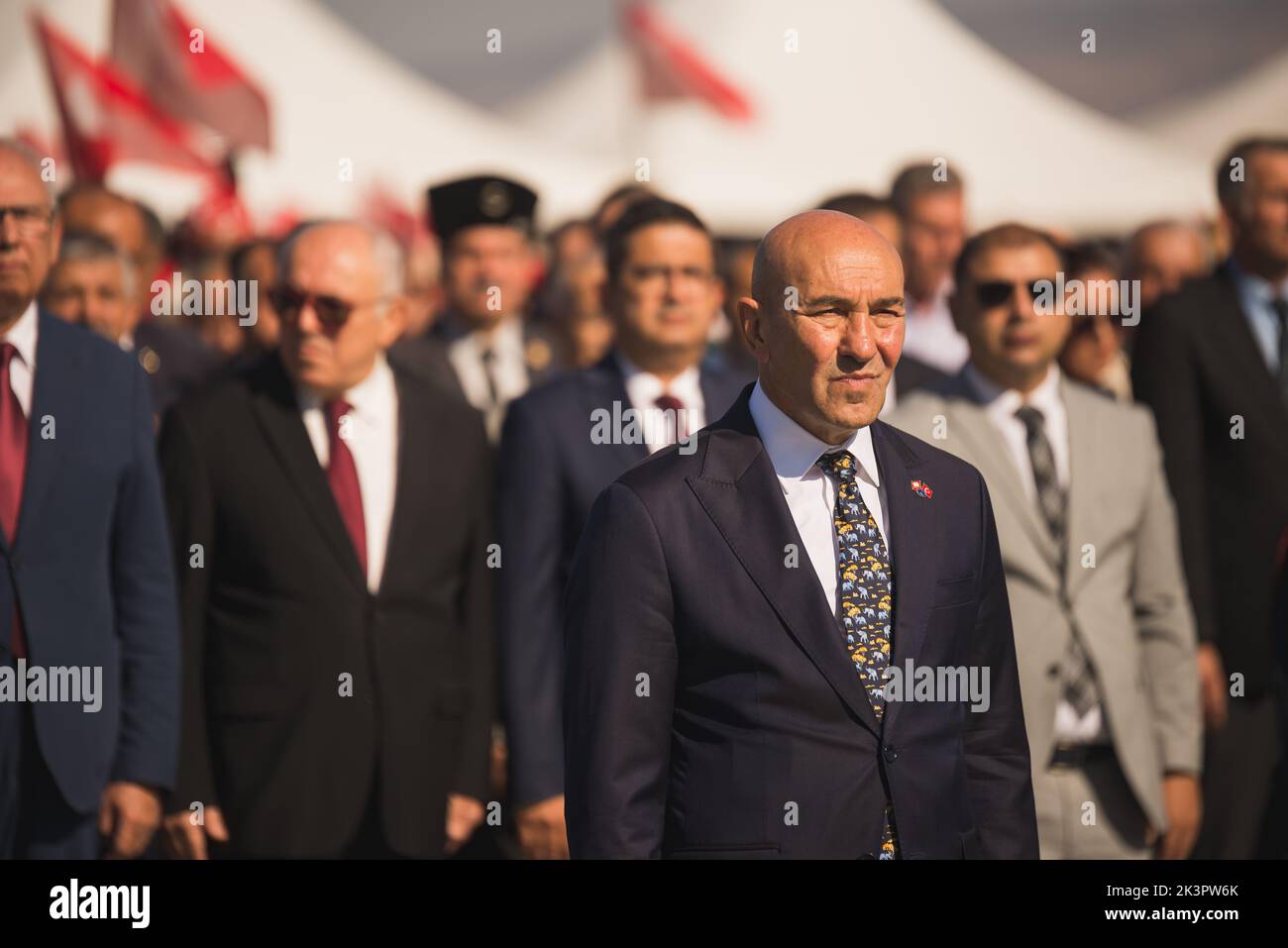 Izmir, Turkey - September 9, 2022: Portrait of the Mayor of Izmir Tunc ...