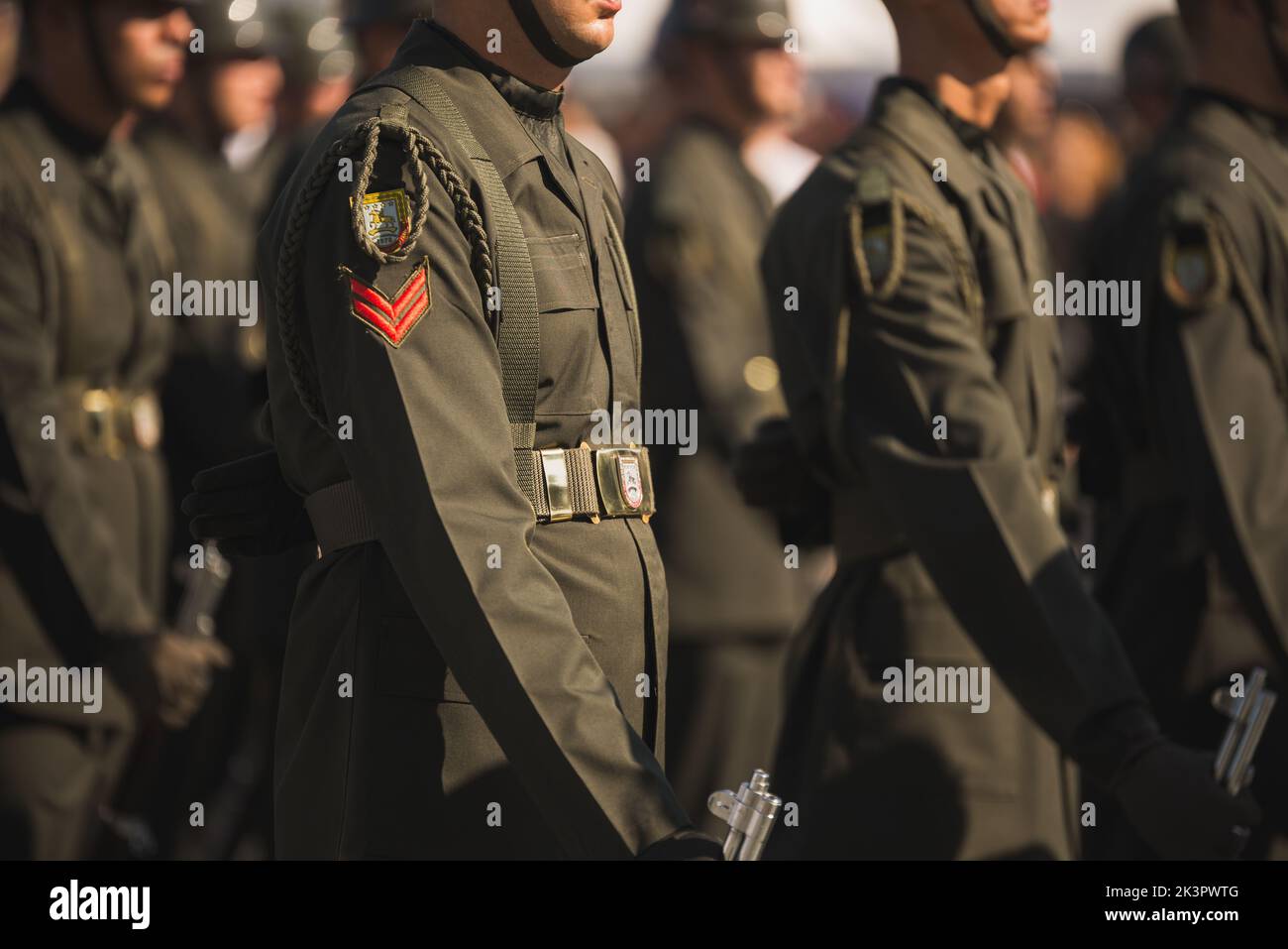 Izmir, Turkey - September 9, 2022: Turkish soldiers at the ceremony of ...