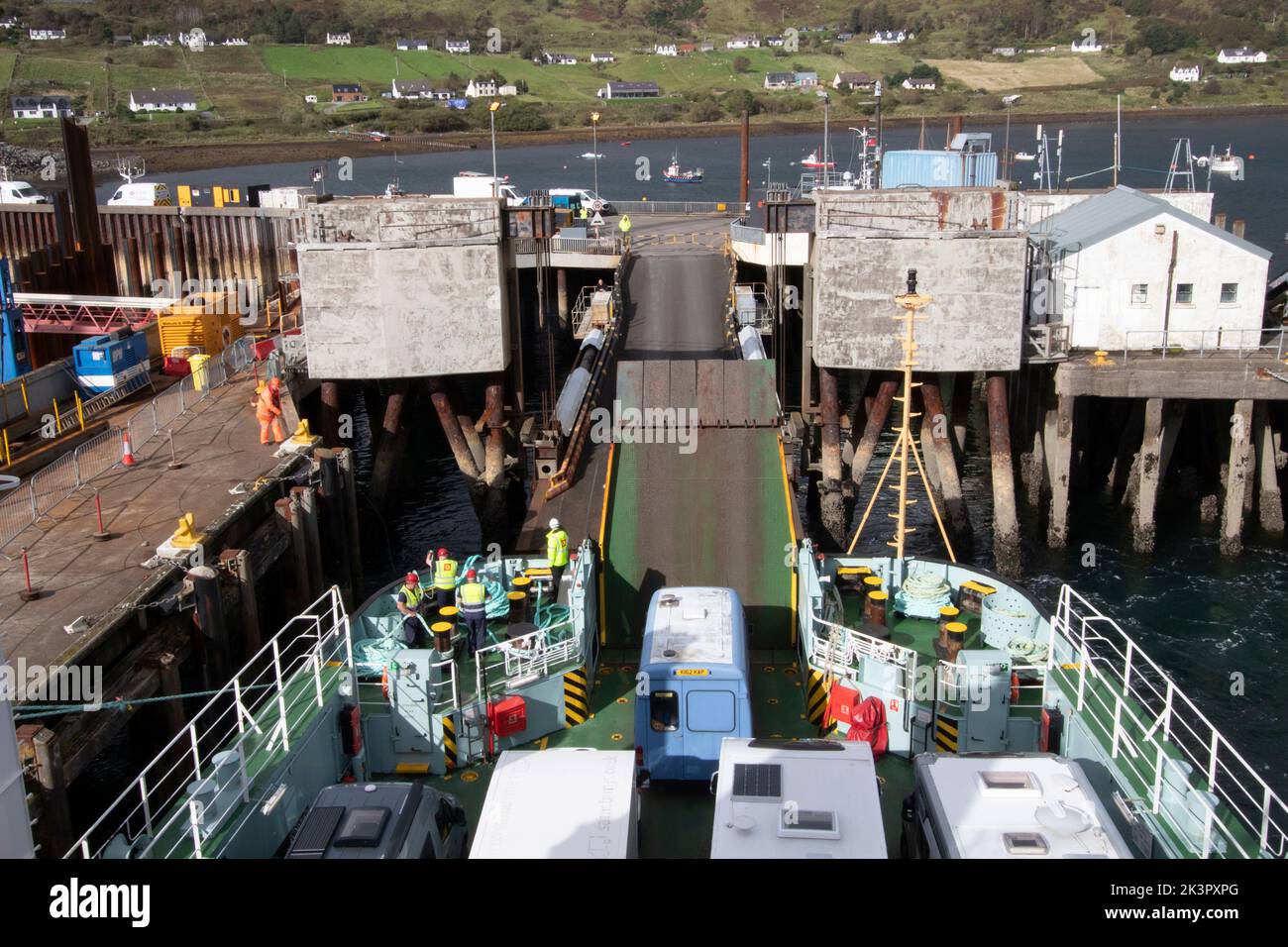 The CalMac Ferry from Tarbert on Harris to the Isle of Skye, Hebrides ...