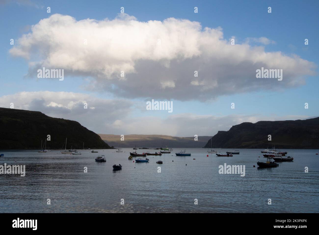 View across the Bay of Lovely Muck, Portree Isle of Skye, Inner ...