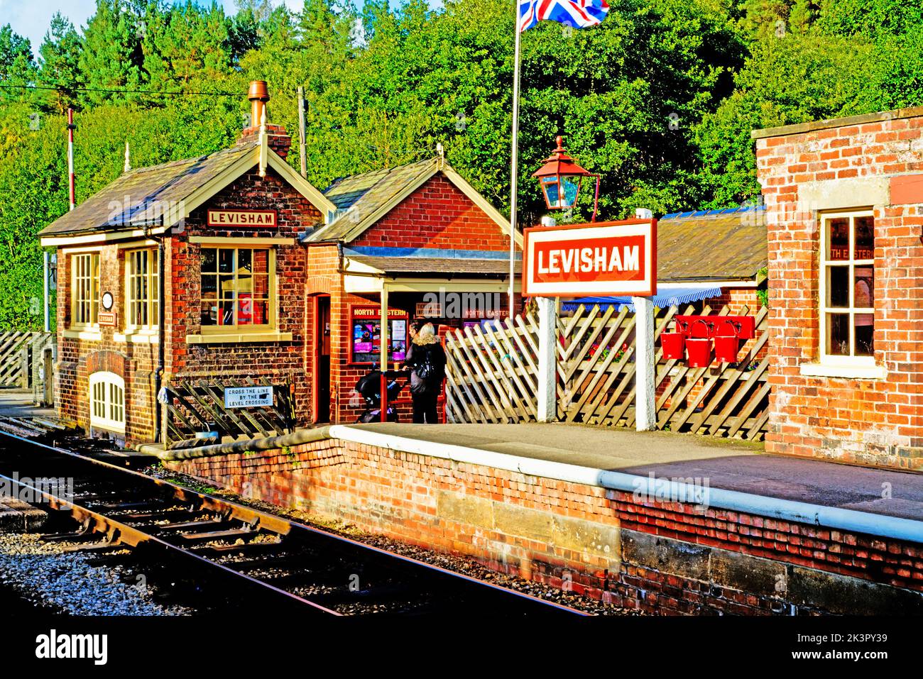 Levisham Station Booking Office and Signal Box, North Yorkshire Moors ...