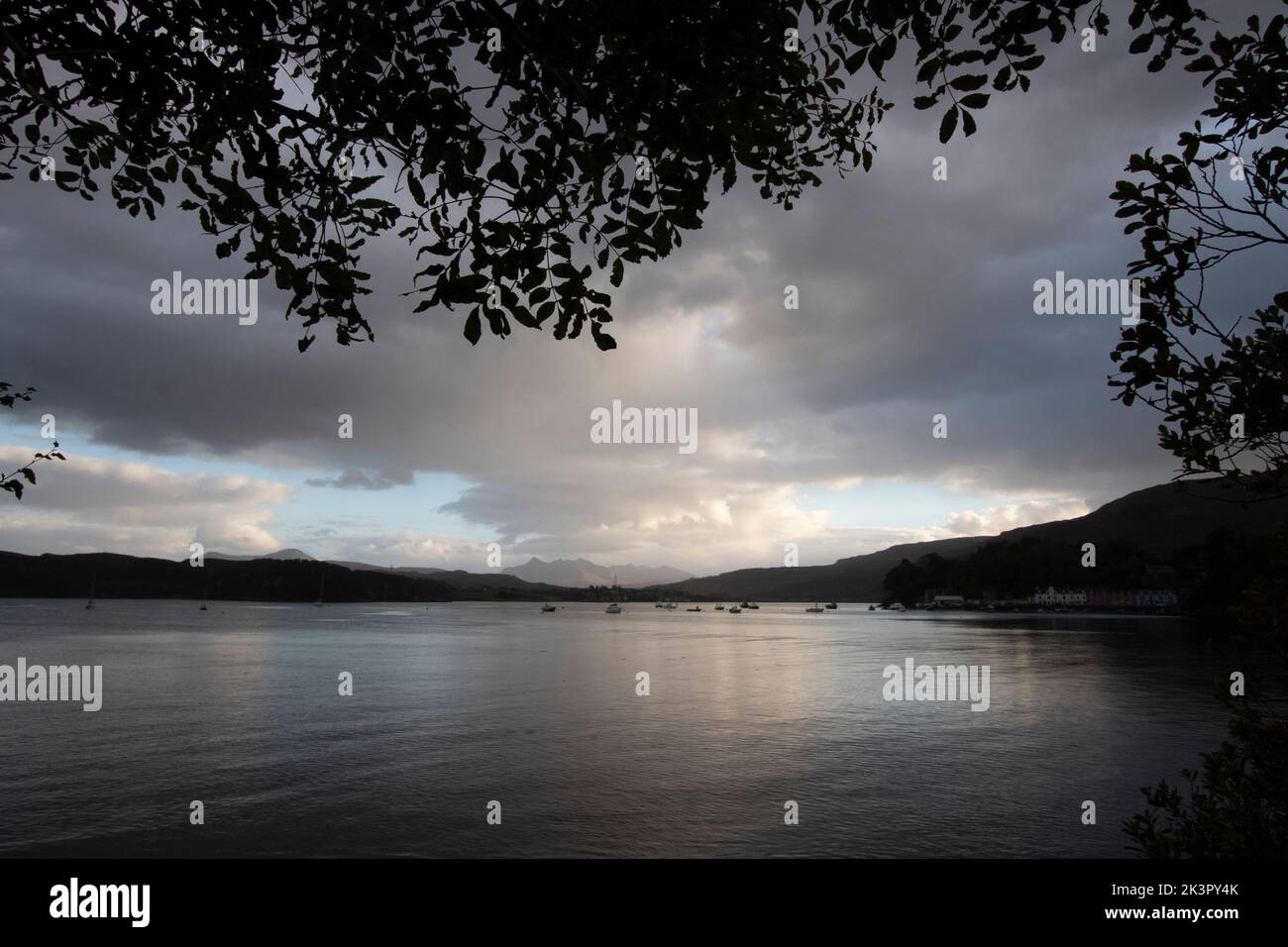 View across the Bay of Lovely Muck, Portree Isle of Skye, Inner ...