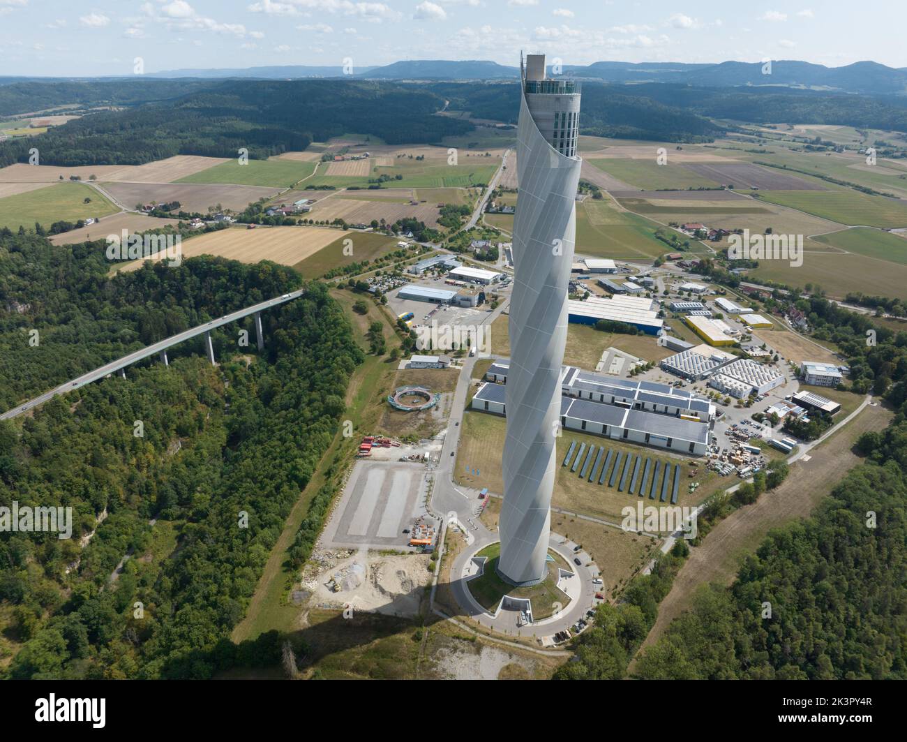 Rottweil, 15th of August 2022, Germany. The TK Elevator Test Tower is ...