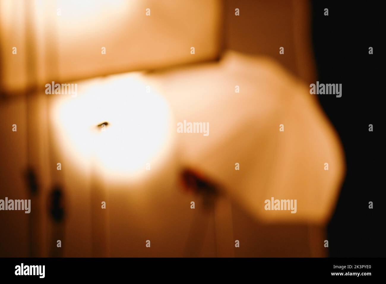 Abstract blurred background of studio lighting equipment on the set ...