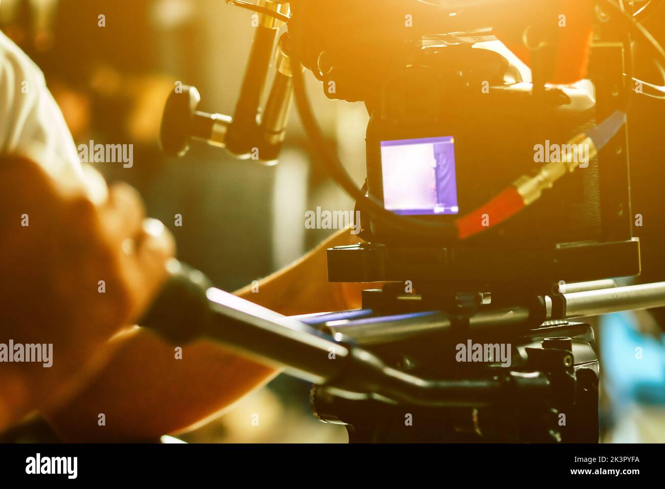 Studio shooting set,Television Studio background Stock Photo - Alamy