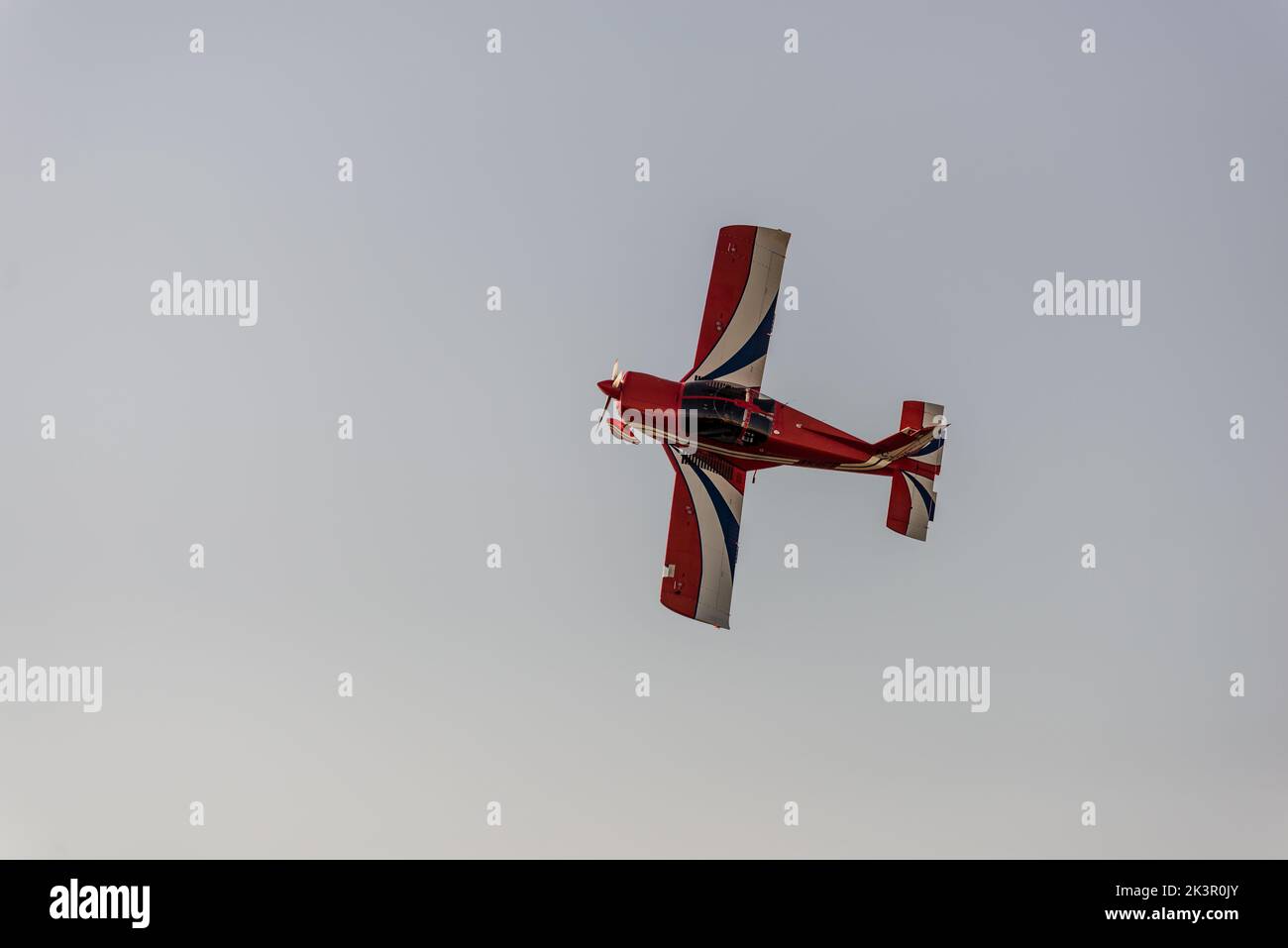 Izmir, Turkey - September 9, 2022: Acrobatics pilot demonstrate on the ...