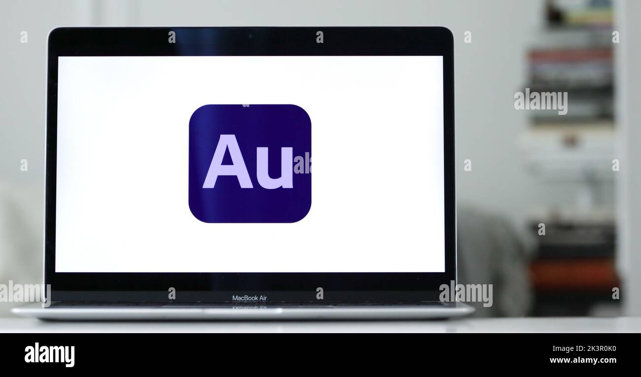 The logo of Adobe Audition, (Au) software program developed by Adobe ...