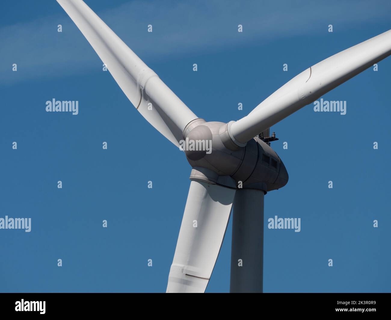 Close up of the motor of a windmill for green energy Stock Photo - Alamy
