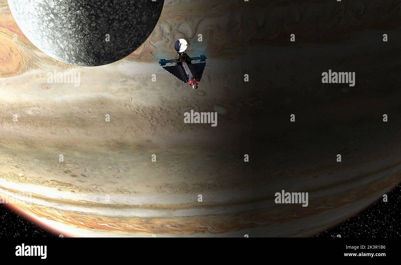 Spacecraft Approaches Callisto Film: Aliens Of The Deep (2005) Director ...