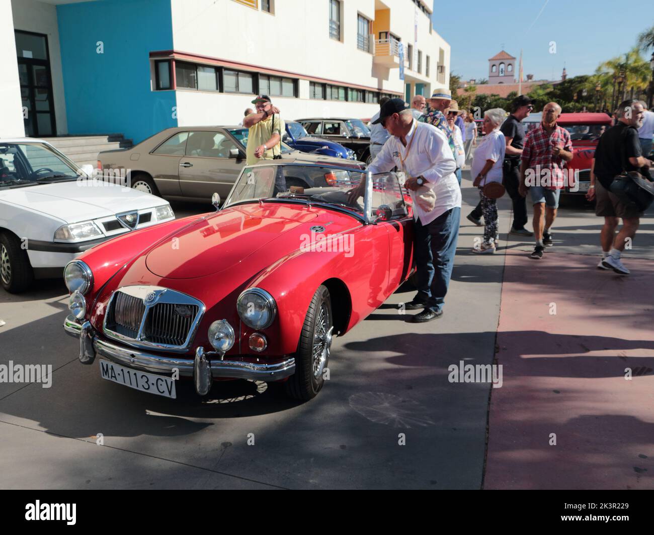 Classic car meeting in Torremolinos, Malaga province, Spain Stock Photo ...