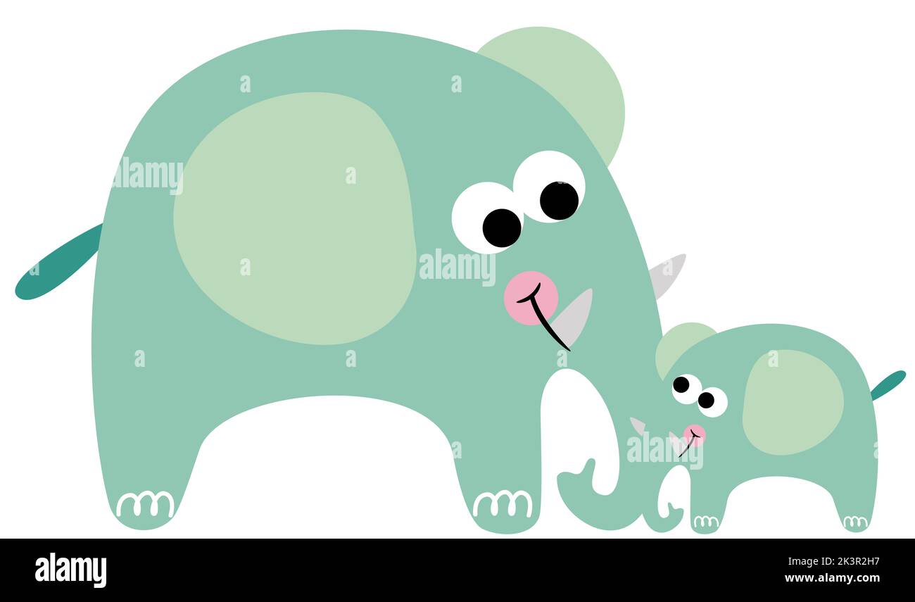 Toy little elephant vector hi-res stock photography and images - Alamy