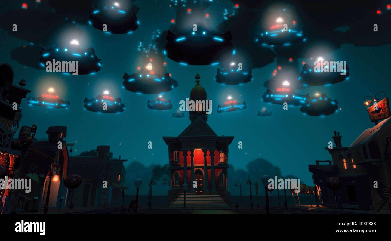 Flying saucers disney hi-res stock photography and images - Alamy
