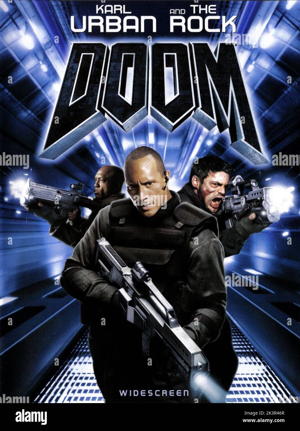 Deobia Oparei, Dwayne Johnson & Karl Urban Poster Film: Doom (USA/UK/CZ ...