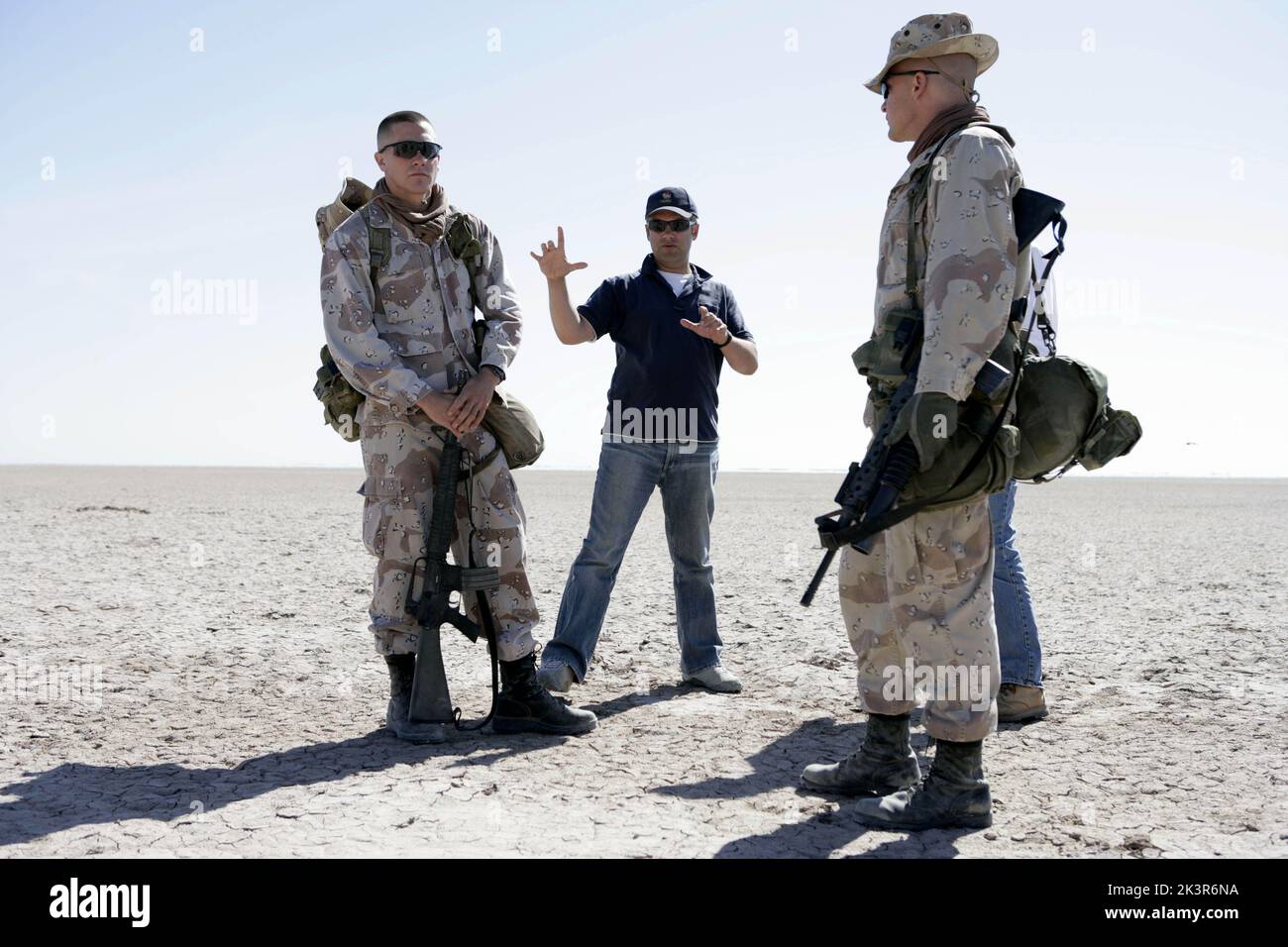 Jake Gyllenhaal, Sam Mendes & Peter Sarsgaard Film: Jarhead (USA/GER ...