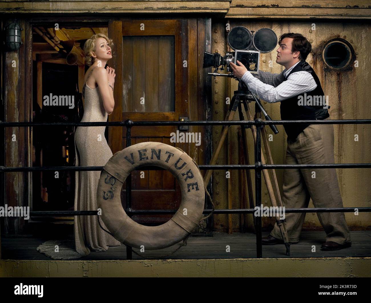 Naomi Watts & Jack Black Film: King Kong 2005 Promotional & Production ...