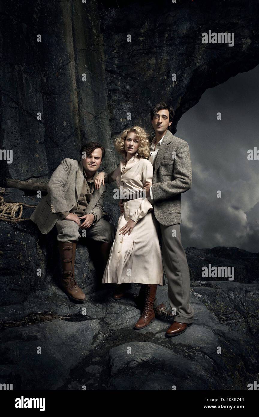 Jack Black, Naomi Watts & Adrien Brody Film: King Kong (USA/NZ/DE 2005 ...