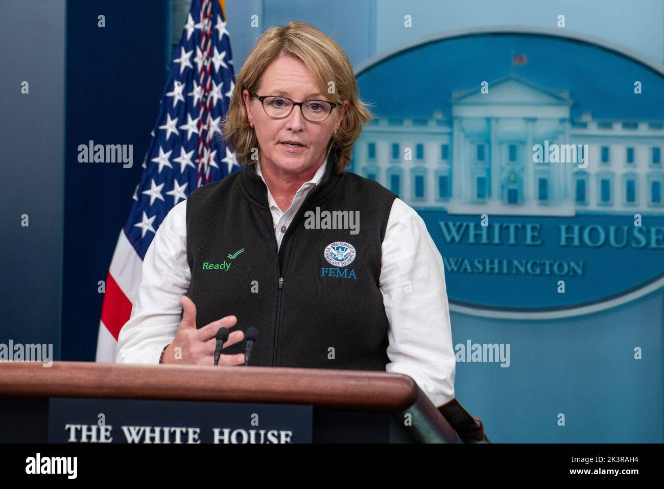 FEMA Administrator Deanne Criswell offer marks on the current situation ...