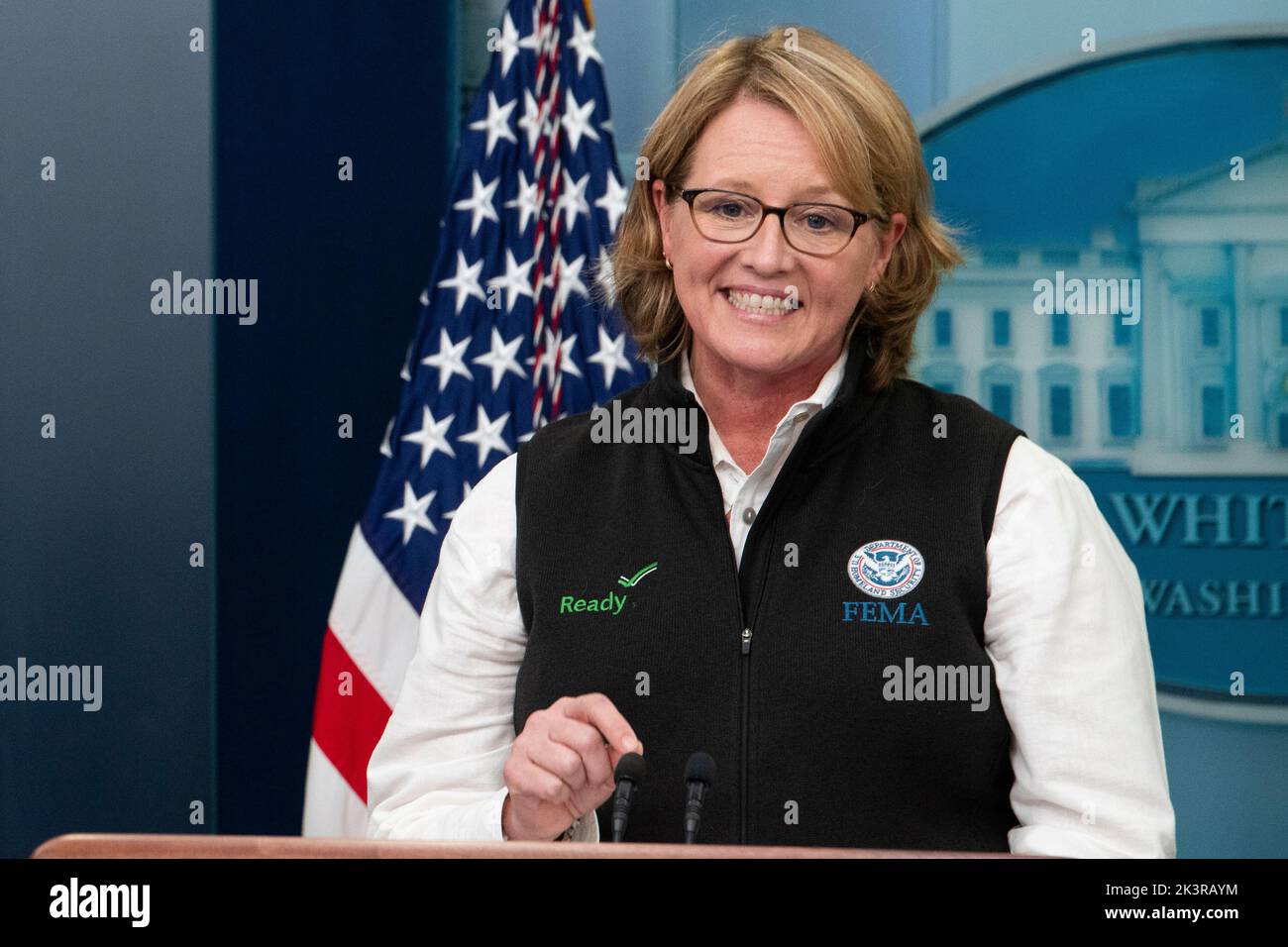 FEMA Administrator Deanne Criswell offer marks on the current situation ...
