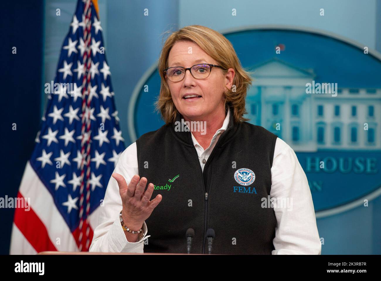 FEMA Administrator Deanne Criswell offer marks on the current situation ...