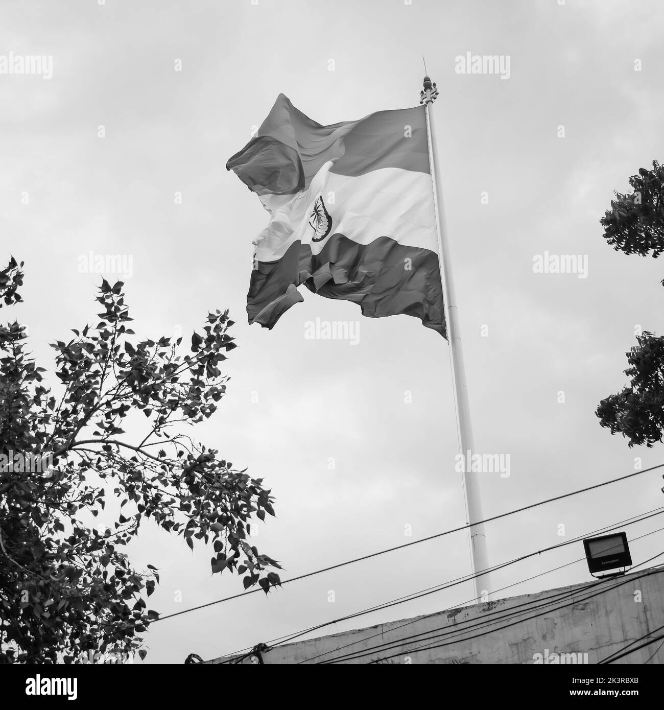 India flag flying at Connaught Place with pride in blue sky, India flag ...