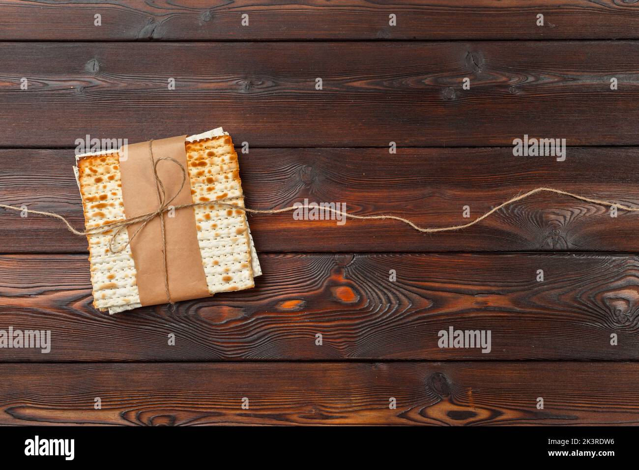 Jewish traditional Passover matzo bread Stock Photo - Alamy