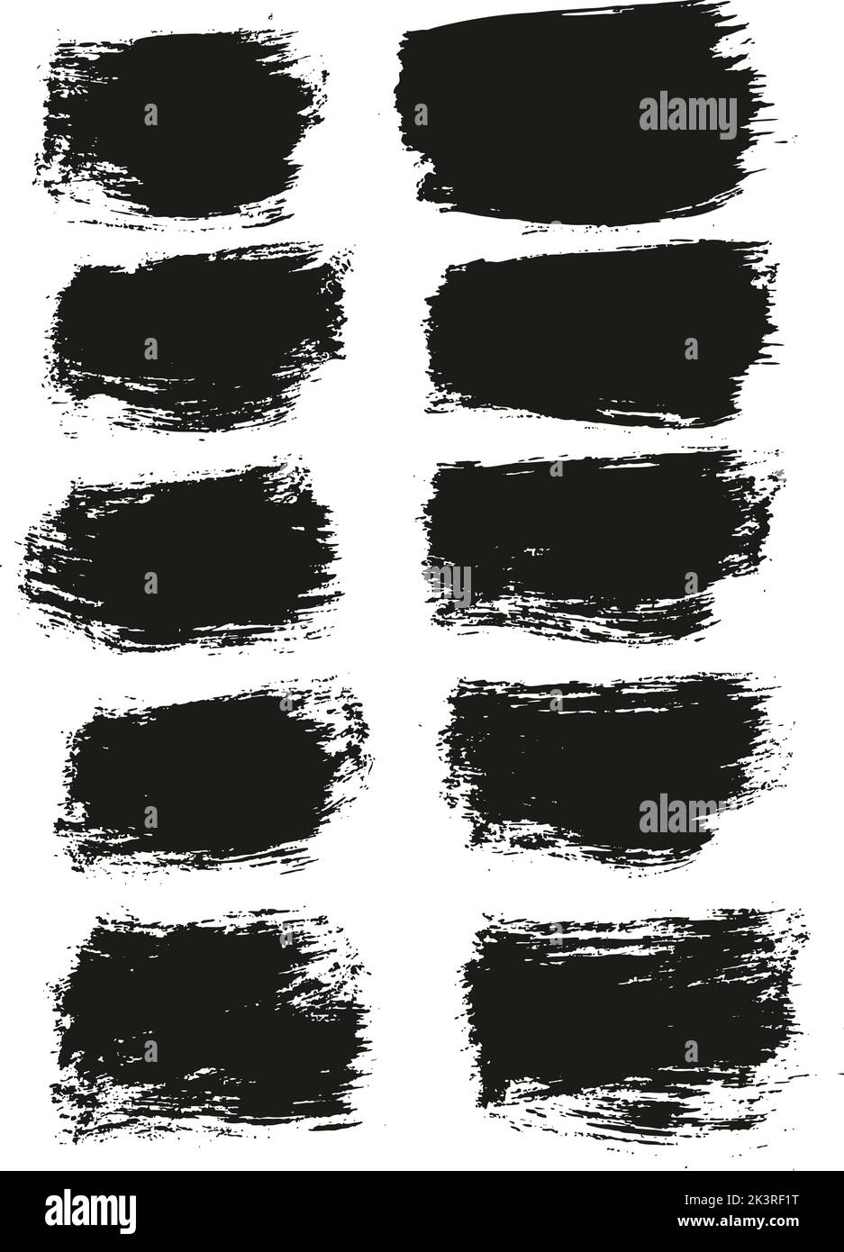 Flat Paint Brush Thick Short Background High Detail Abstract Vector ...