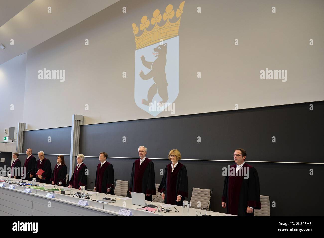 Berlin, Germany. 28th Sep, 2022. The judges of the Constitutional Court ...