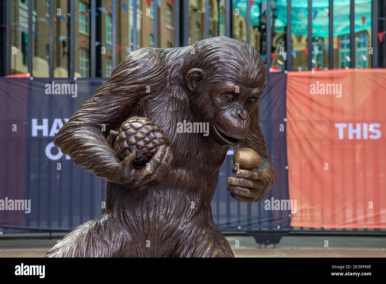 A closeup shot of Chimps statue in London, England Stock Photo - Alamy
