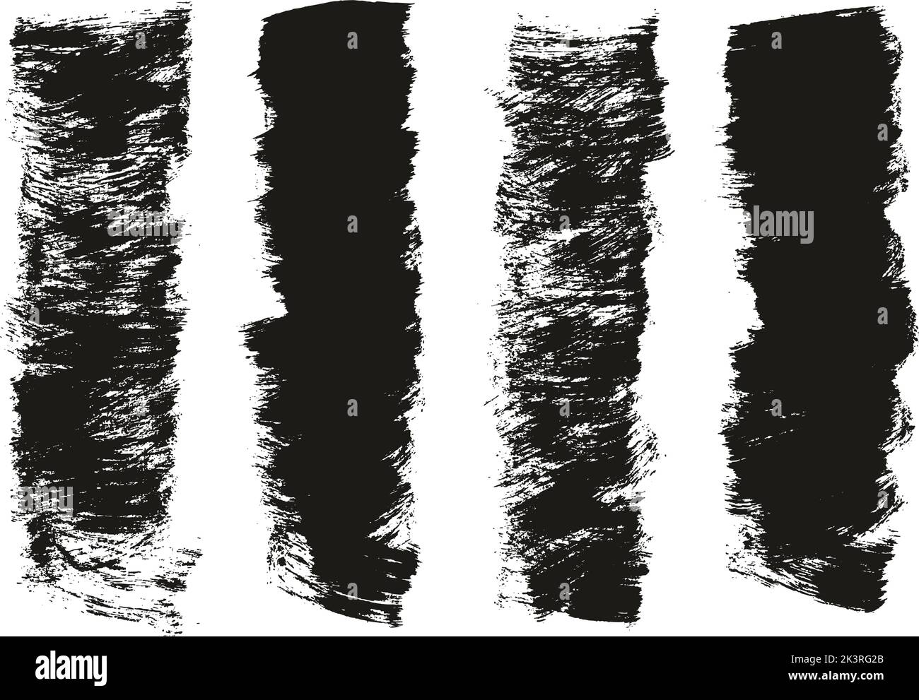 Flat Paint Brush Thick Short Background High Detail Abstract Vector ...