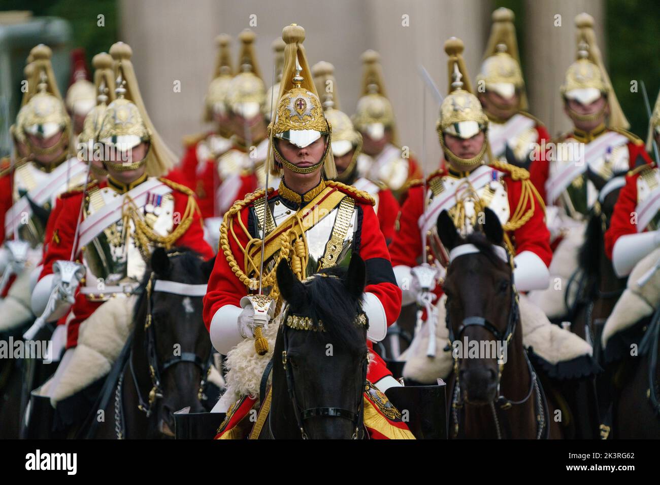LONDON - SEPTEMBER 19: The Household Cavalry is made up of the two most ...