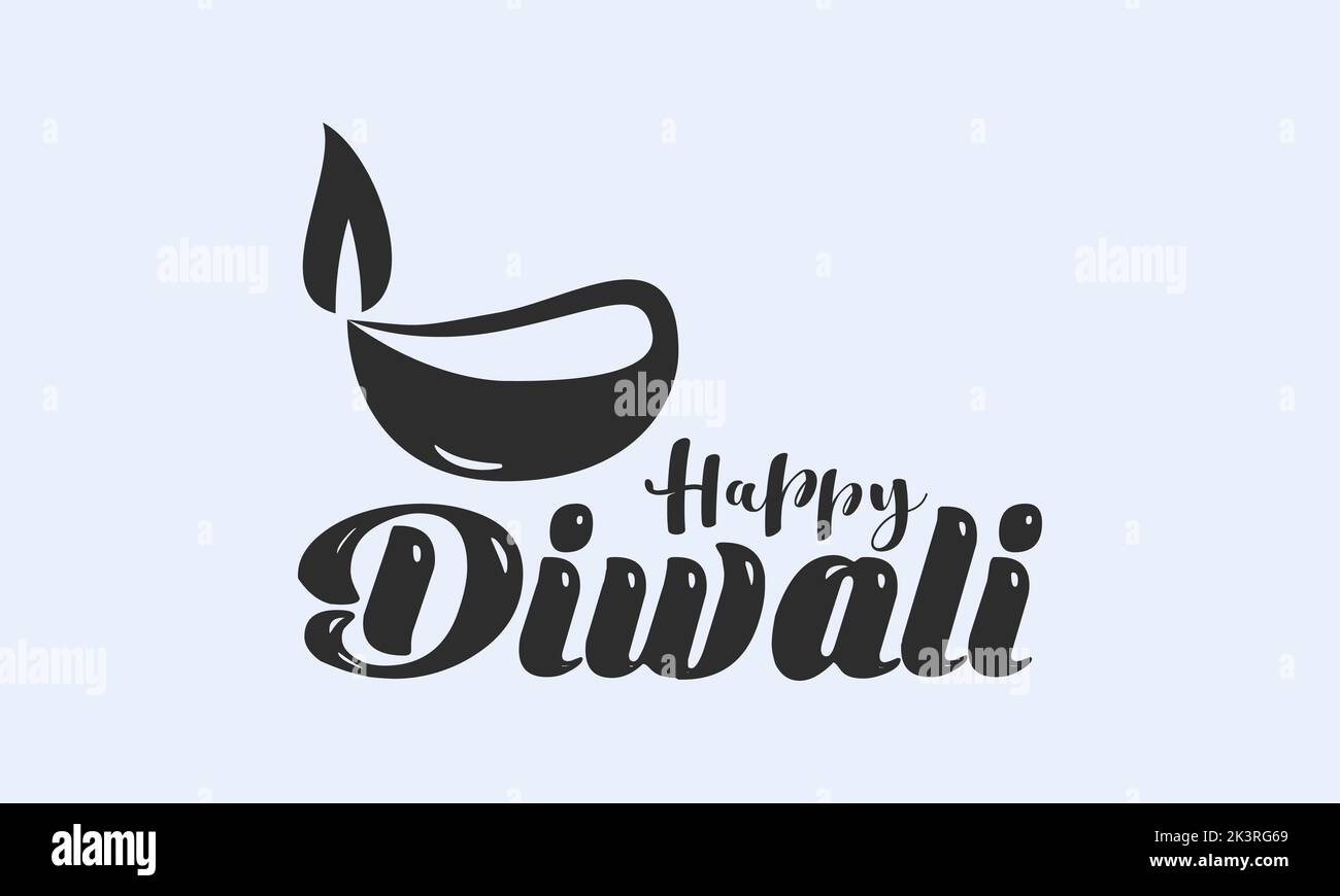 Creative calligraphy text happy diwali hi-res stock photography and ...
