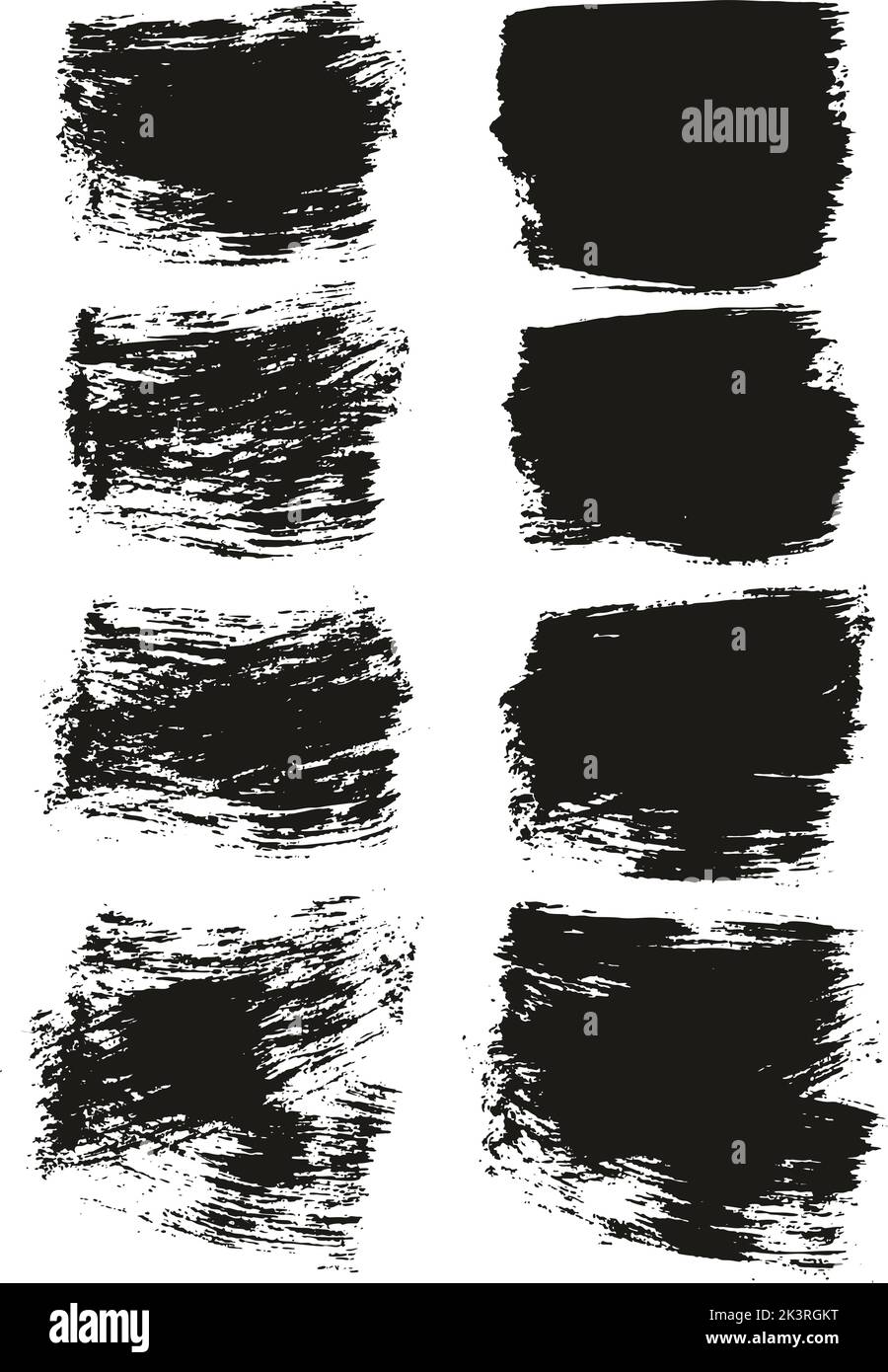 Flat Paint Brush Thick Short Background High Detail Abstract Vector ...