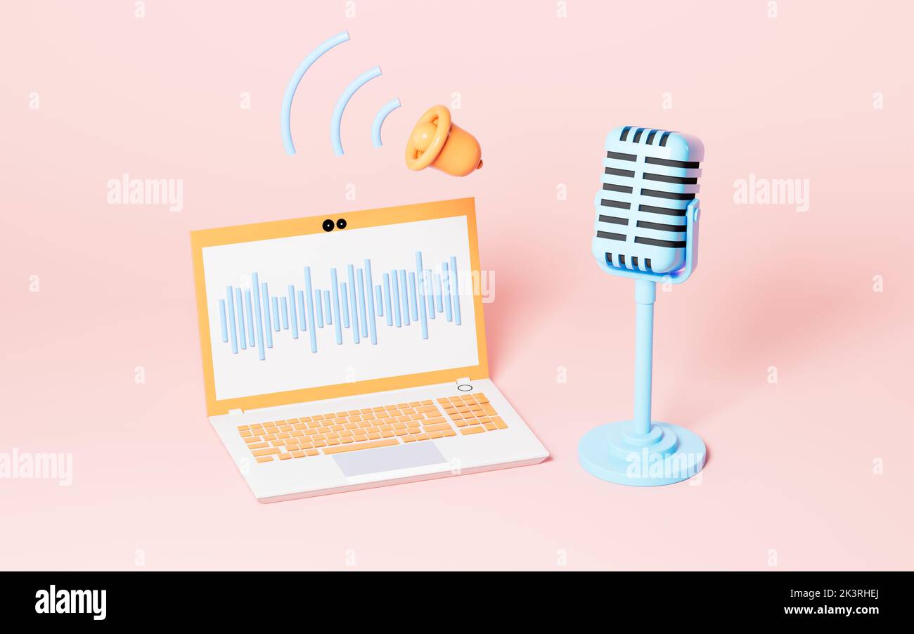 Computer Microphone Drawing