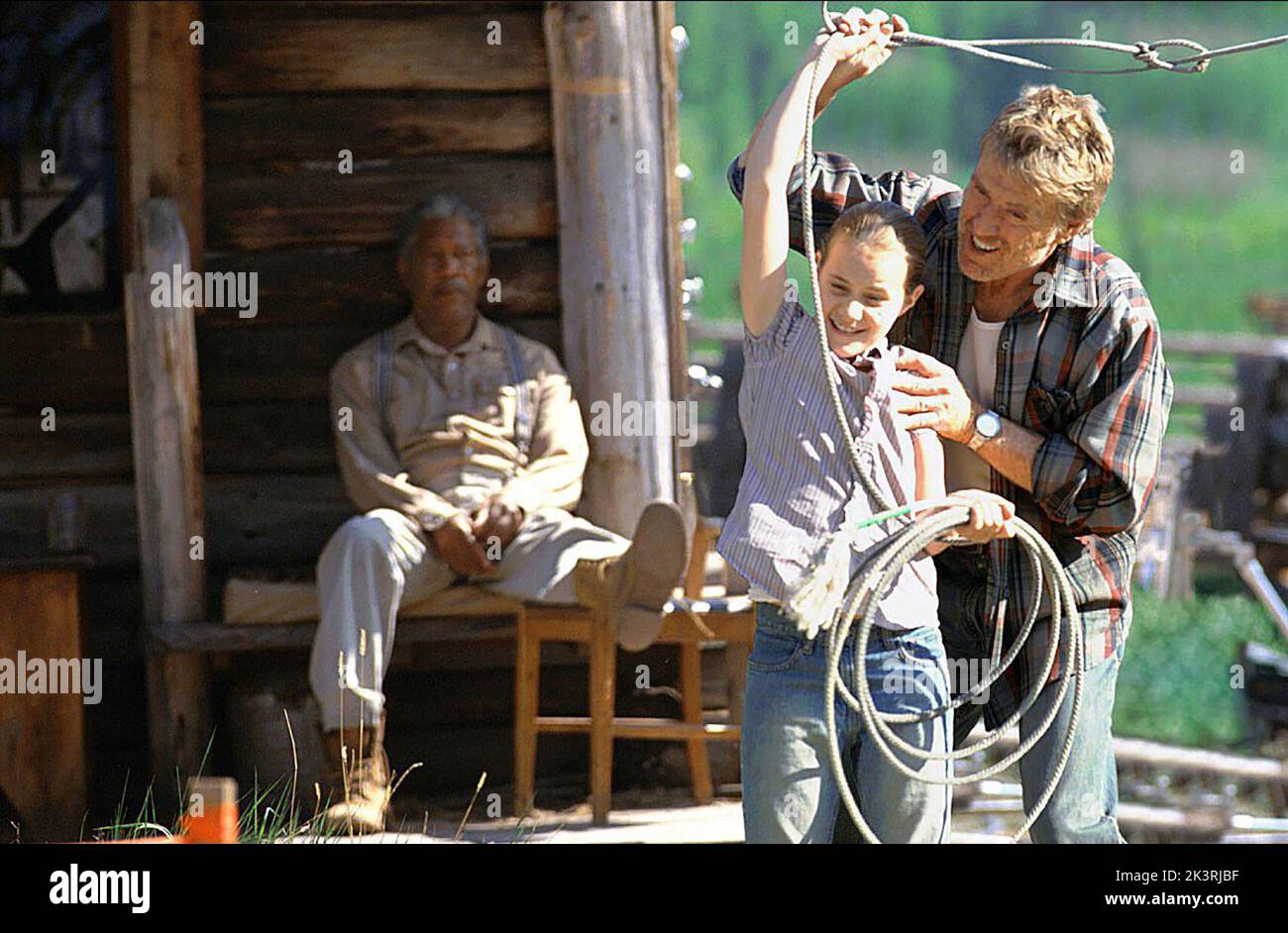 Morgan Freeman, Becca Gardner & Robert Redford Film: An Unfinished Life ...