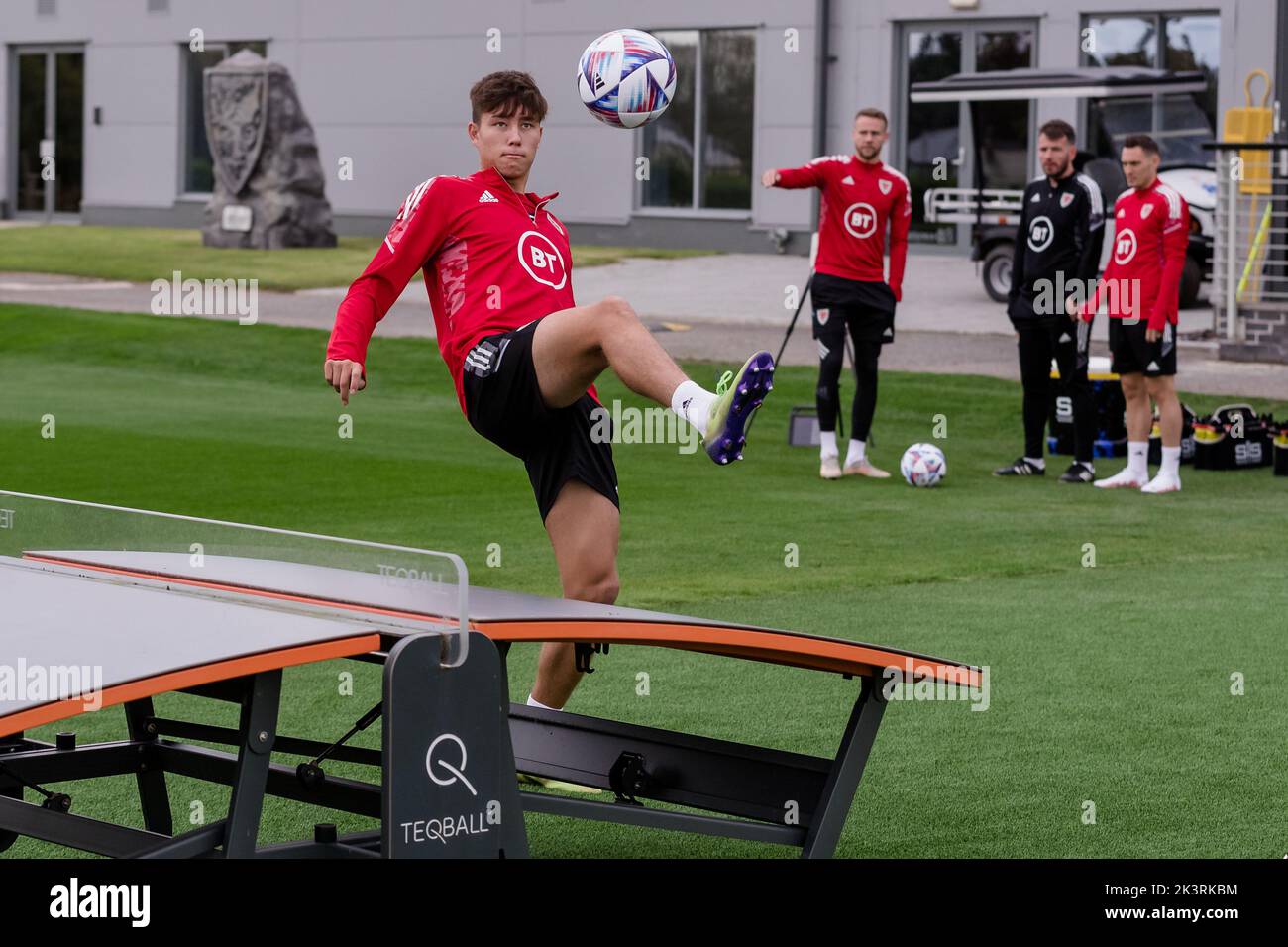 PONTYCLUN, WALES - 19 SEPTEMBER 2022: Wales' Rubin Colwill during a ...