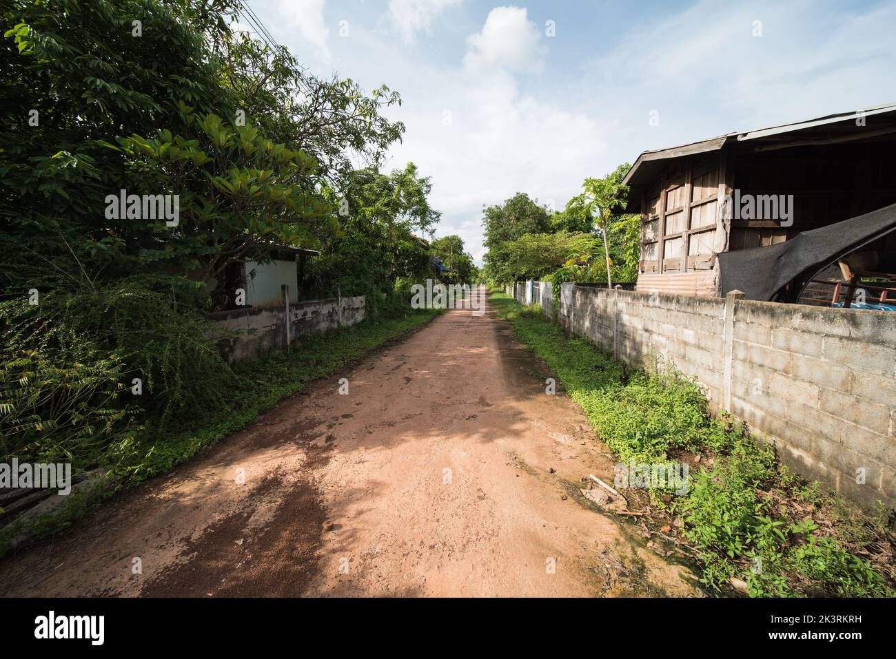 typical small village in isaan thailand, in udon thani province Stock ...