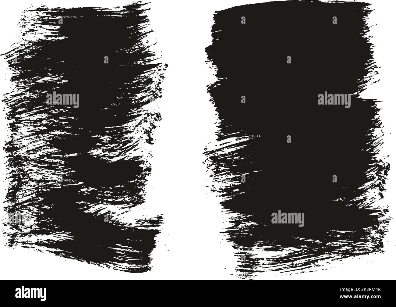 Flat Paint Brush Thick Short Background High Detail Abstract Vector ...