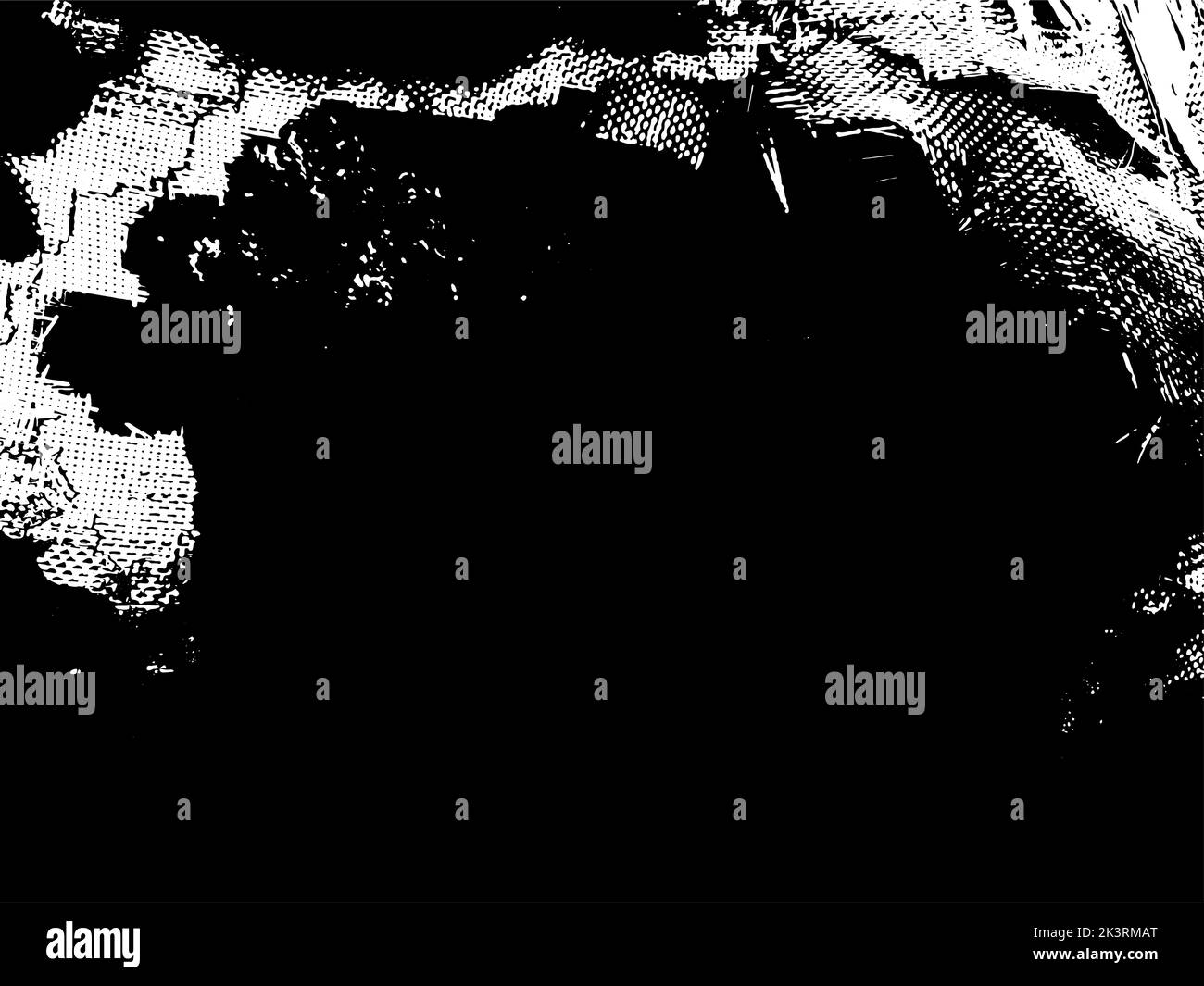 Rusty grunge texture. Aggressive damaged surface. Black white dust ...