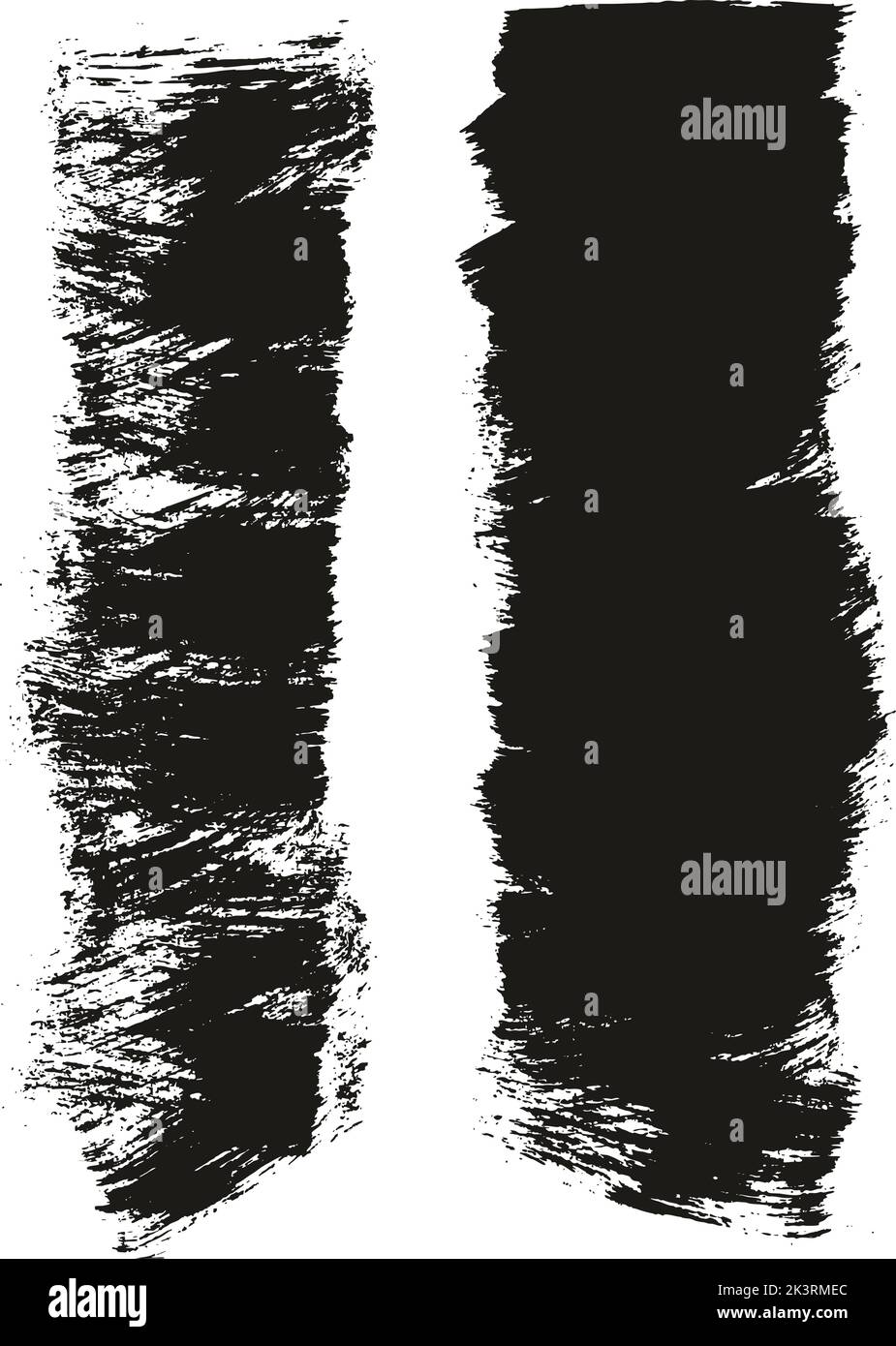 Flat Paint Brush Thick Short Background High Detail Abstract Vector ...