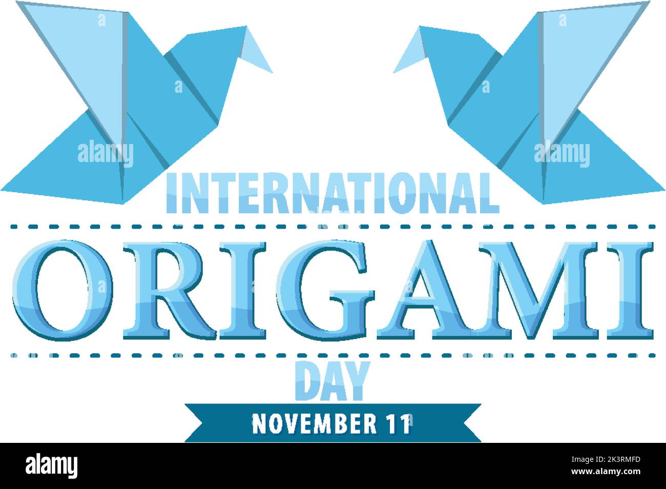 International Origami Day Banner Design illustration Stock Vector Image ...