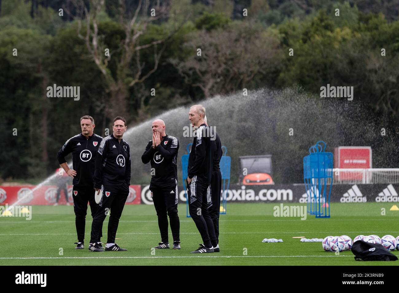 PONTYCLUN, WALES - 19 SEPTEMBER 2022: Wales’ Coach Kit Symons, Wales ...