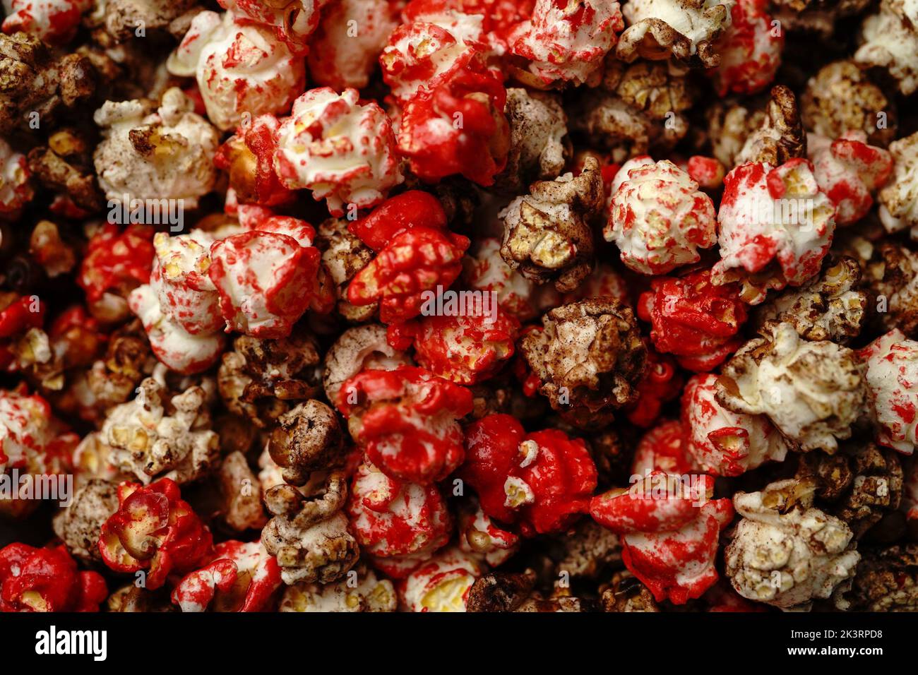 Multi colored kettle corn popcorn, selective focus Stock Photo - Alamy